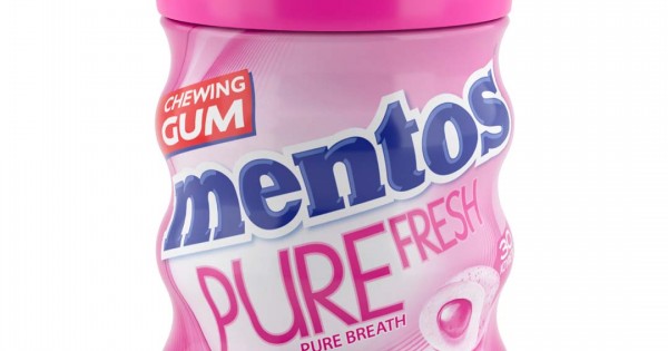 MENTOS PURE FRESH MEDIUM BTL BUBBLE FRESH 60GR